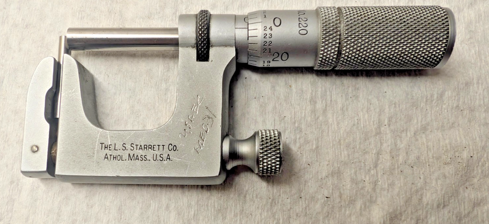 STARRETT 0-1 Inch MULTI ANVIL MICROMETER NO 220 | eBay