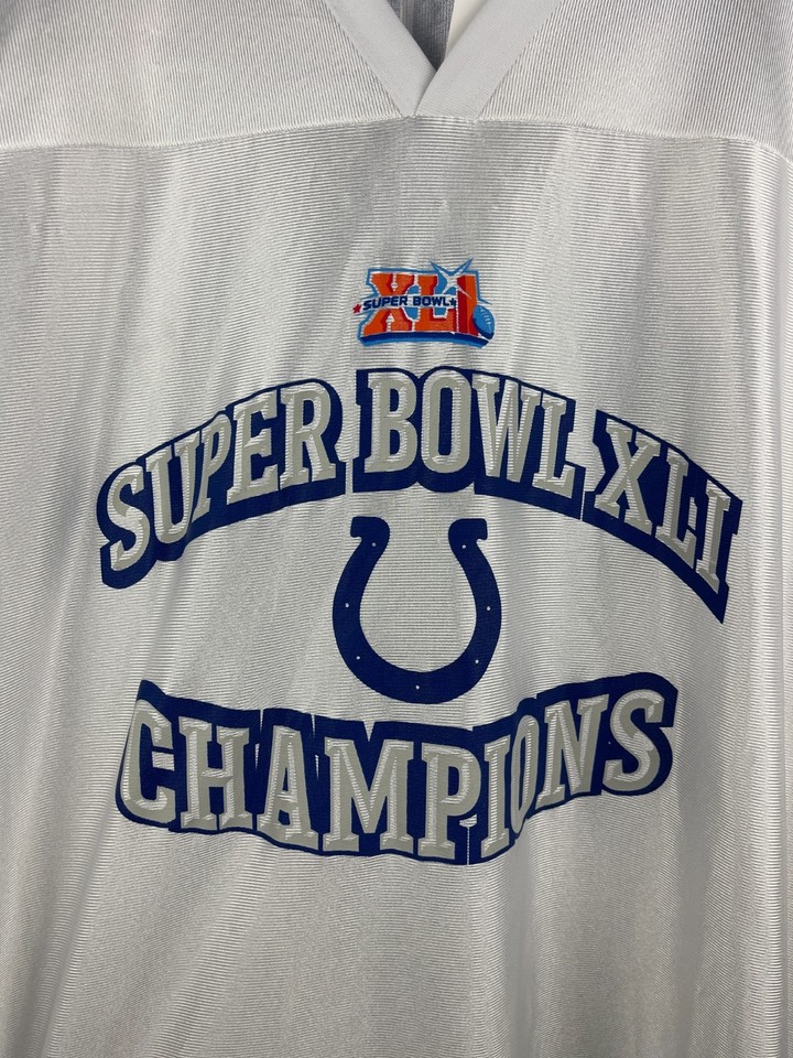 Vintage NFL Reebok Indianapolis Colts Peyton Manning Super Bowl White ...