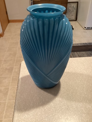 MCM Anchor Hocking French Blue Vase | eBay