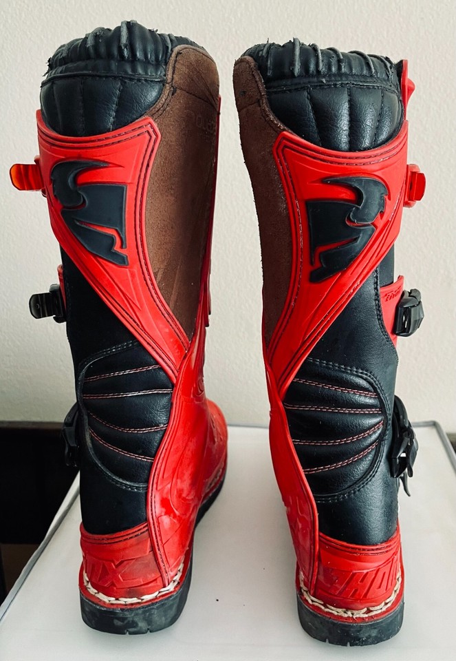 THOR QUADRANT MOTOCROSS, ATV OFF ROAD BOOT-MEN’S/YOUTH SIZE 7 VERY GOOD ...