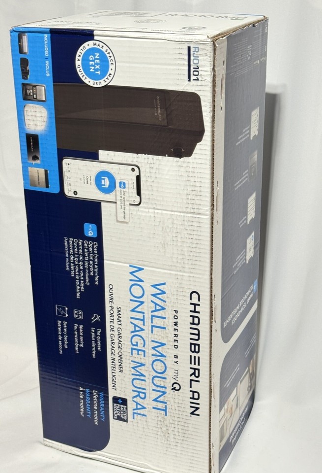 Chamberlain Wall Mount Drive Ultra-Quiet Garage Door Opener RJO101 ...
