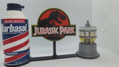Jurassic Park Barbasol can cryo prop replica w/ real vials! | eBay
