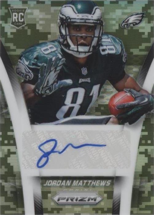 2014 Panini Prizm - Autographed Rookie Jordan Matthews #AR-JM Camo ...