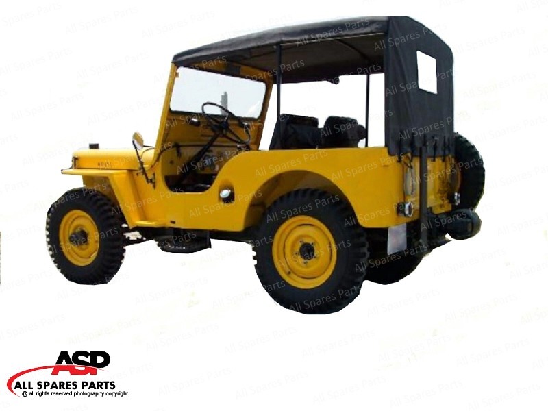 Summer Soft Top for WILLYS JEEP CJ2A,CJ3A,CJ3AB-Fits Civil Bow Frame ...