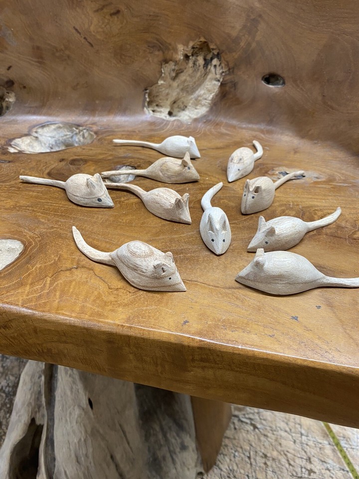 ChiselCraft TEN 10 x Fair Trade Reclaimed Wooden Natural Wood Grain ...