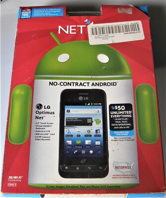 NET 10 WIRELESS LG OPTIMUS 3G Smart Phone Net ANDROID 3.5" TOUCHSCREEN ...