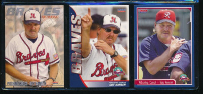 Lot (3) Guy Hansen Choice 2001 #29 2003 2004 #28 Coach Braves (GL6 ...