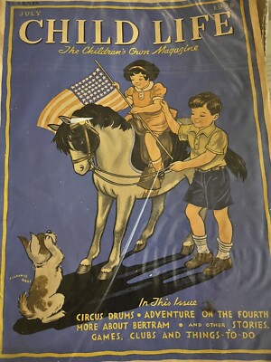 July 1937 issue of Child Life Magazine, color illustrations | eBay