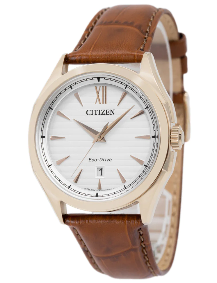 Citizen White Dial Men's Watch Date Indicator Eco-Drive AW1753-10A ...
