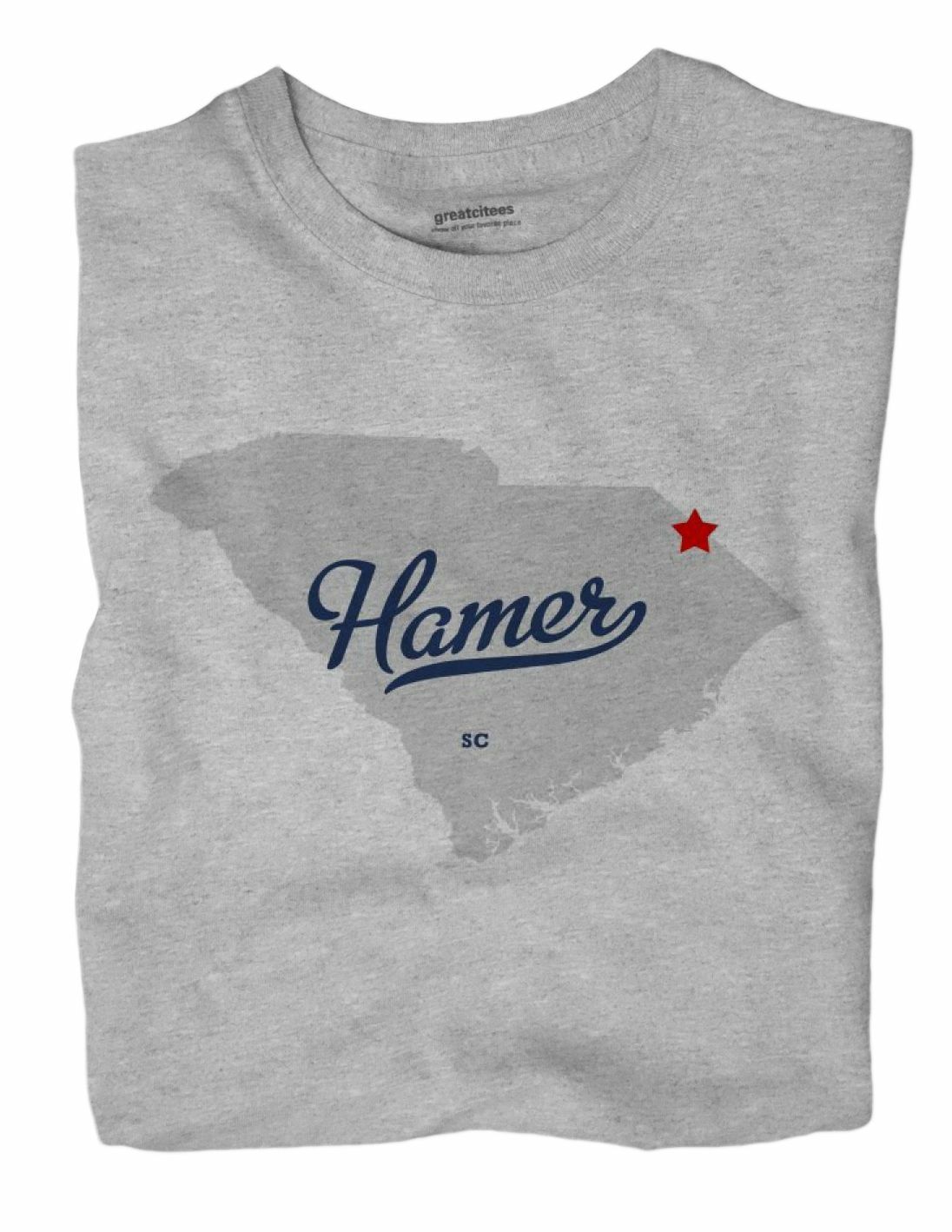 Hamer South Carolina SC T-Shirt MAP | eBay