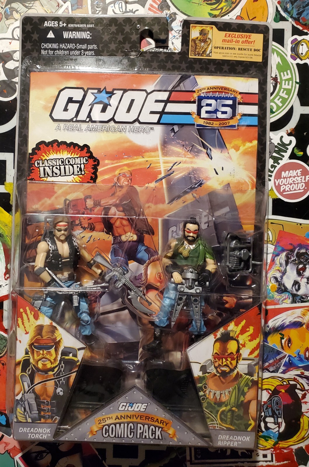 COBRA/GI Joe 25th Anniversary Comic Pack ~ Dreadnok Torch and Dreadnok ...