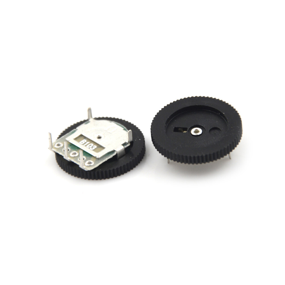 10PCS B103 16x2mm 10K Ohm Single Dial Taper Volume Wheel Single ...