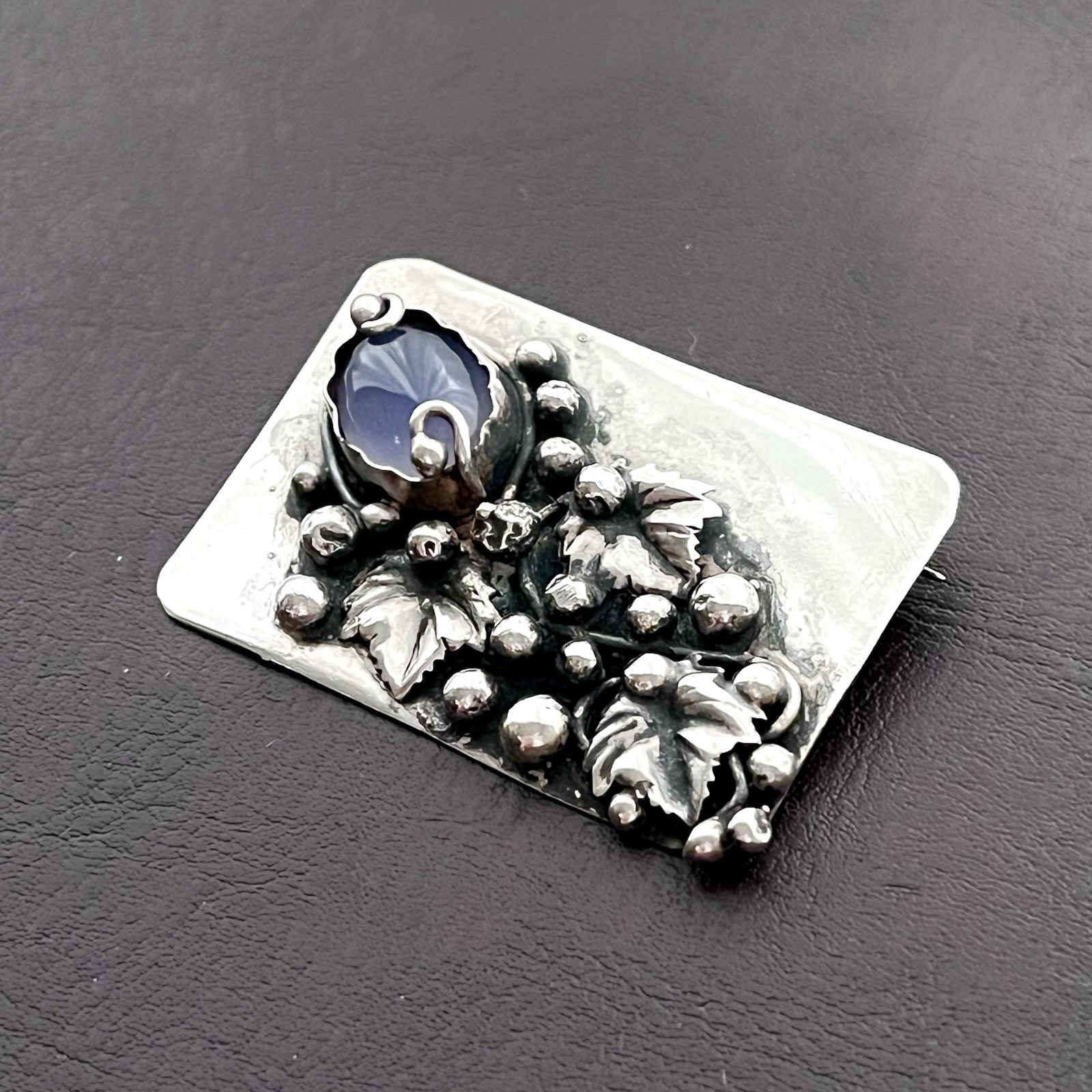 Vintage Mary Gage hand wrought sterling silver and ch… - Gem