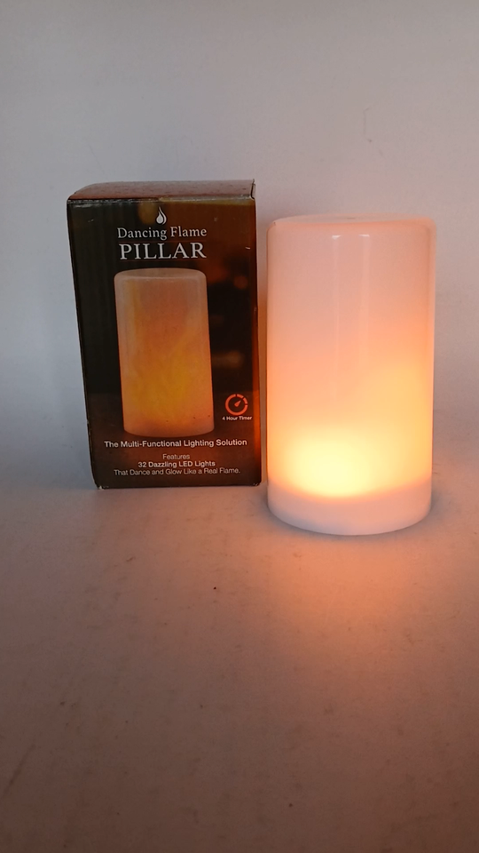 Fireglow Effect Candle with 32 LED Lights Battery 4.5" Tall Mark ...