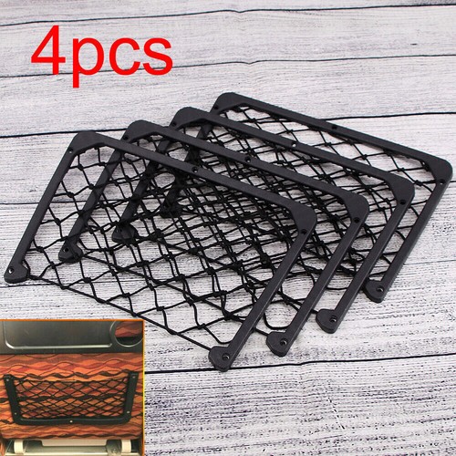 4Piece Large Elastic Net Storage Magazine Holder Rack Car/Caravan ...