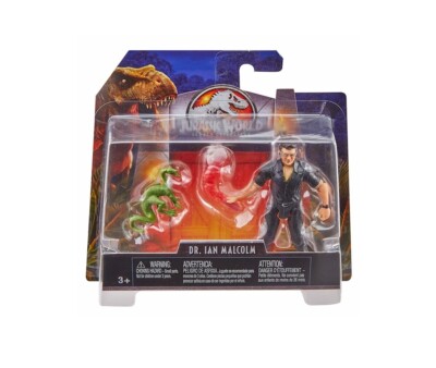 Dr. IAN MALCOLM w/ Compy Compsognathus - Jurassic World Park Toy ...
