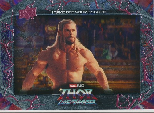#42 TAKE OFF YOUR DISGUISE 2023 UD Thor Love Thunder LOVE SILVER CHRIS ...