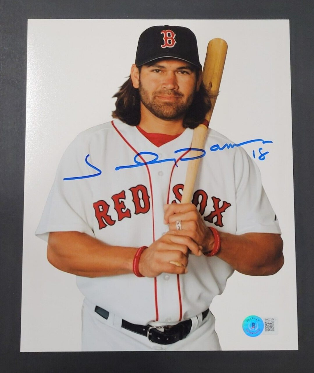 JOHNNY DAMON Signed 8x10 Photo-Royals-A's-Yankees-BOSTON RED SOX ...