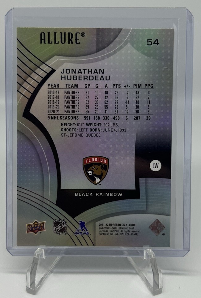 2021-22 Upper Deck Allure - Black Rainbow #54 Jonathan Huberdeau | eBay