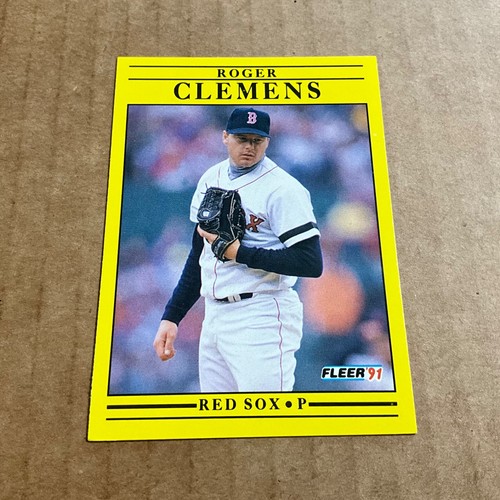 1991 Fleer - #90 Roger Clemens Boston Red Sox Baseball | eBay