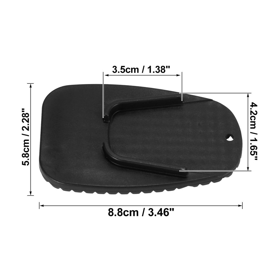 8pcs Motorcycle Kickstand Pad Support Plate Pad Side Stand Extension ...