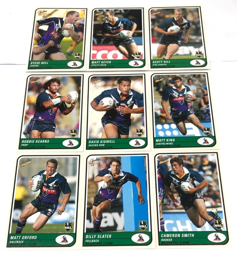 2005 SELECT NRL TRADITION CARD BASE CARD FULL TEAM SET MELBOURNE STORM ...