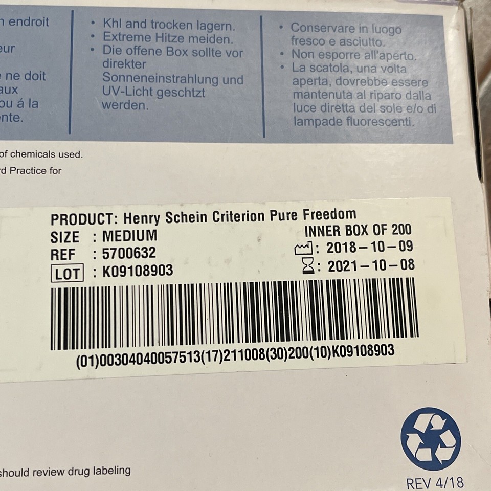 Henry Schein Criterion Powder Free Nitrile Examination Gloves Size ...