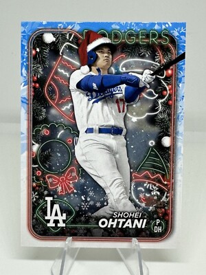 2024 Topps Holiday Shohei Ohtani SP Santa Hat Image Variation #H1 ...