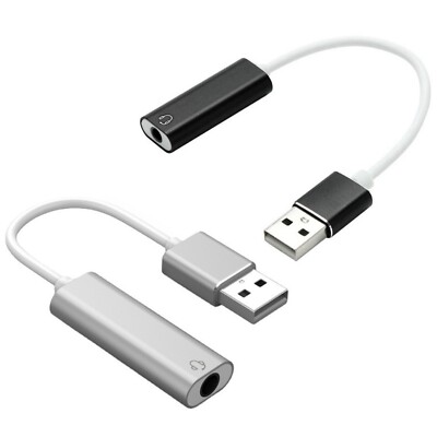 Externe Soundkarte Klinke USB Auf 3.5mm Klinkenbuchse Stereo Audio ...
