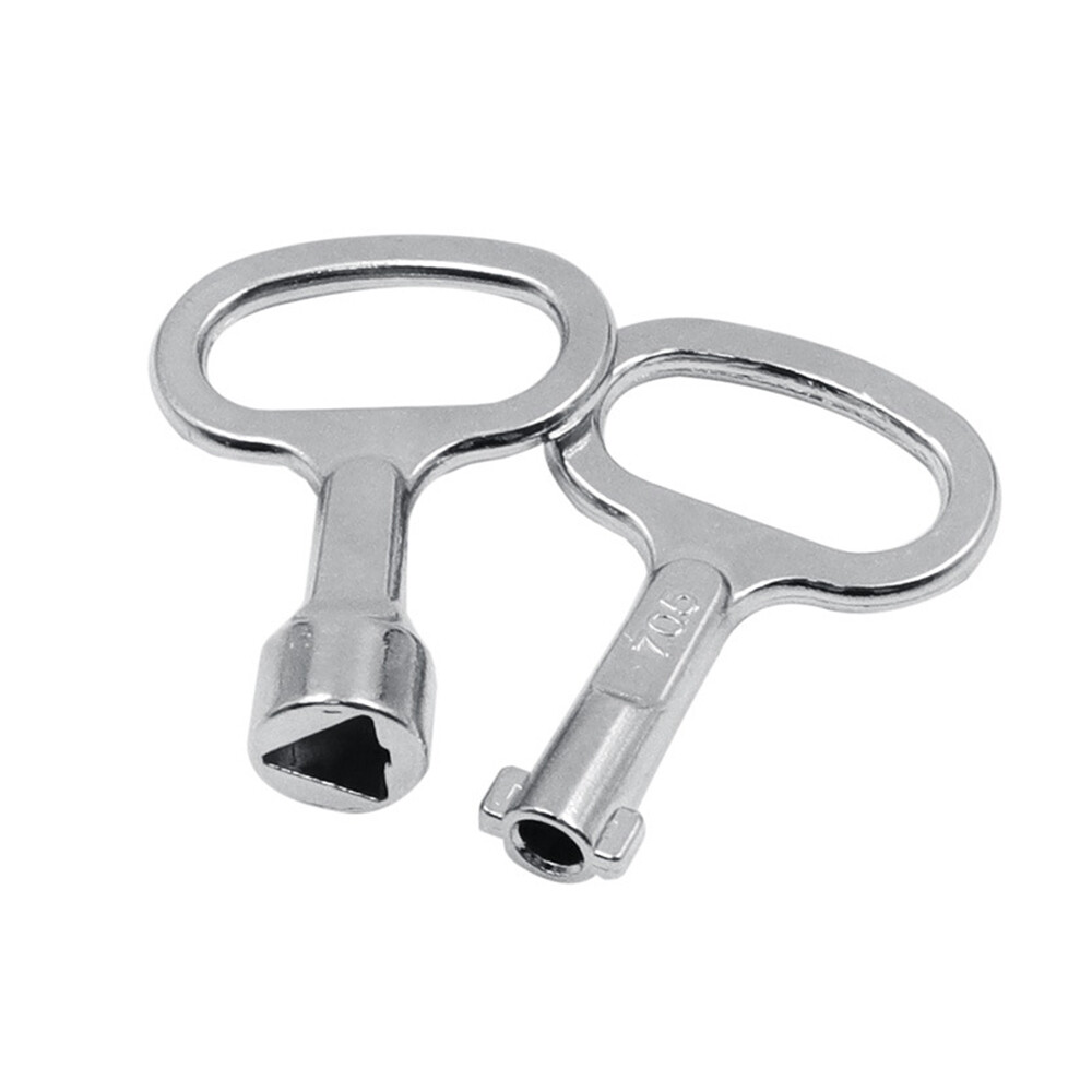 Silver Triangle Socket Key for Electrical Cabinets Elevators Water ...