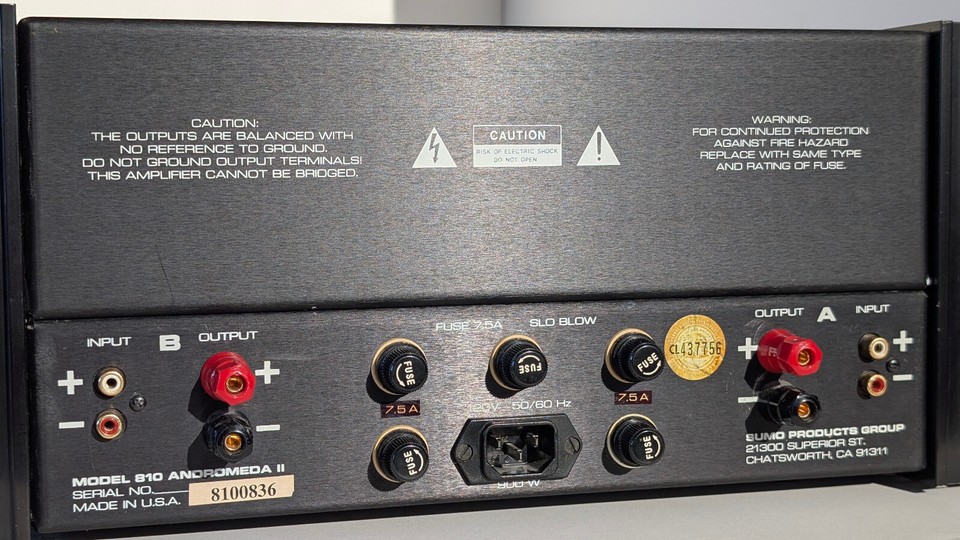 Sumo Andromeda II full wave balanced differntial stereo amplifier | eBay