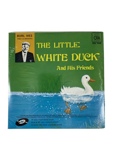 Burl Ives The Little White Duck and His Friends Book & 45 Record NOS ...