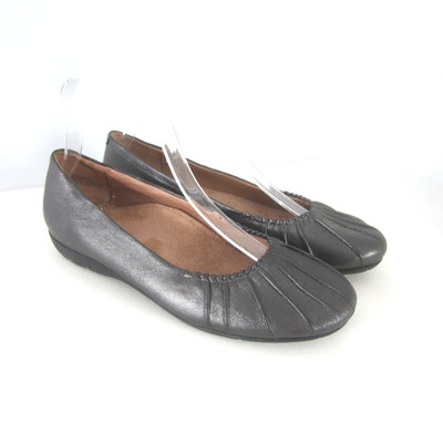 Abeo BIO System Womens 6 Narrow Taylin Metallic Pewter Gray Leather ...