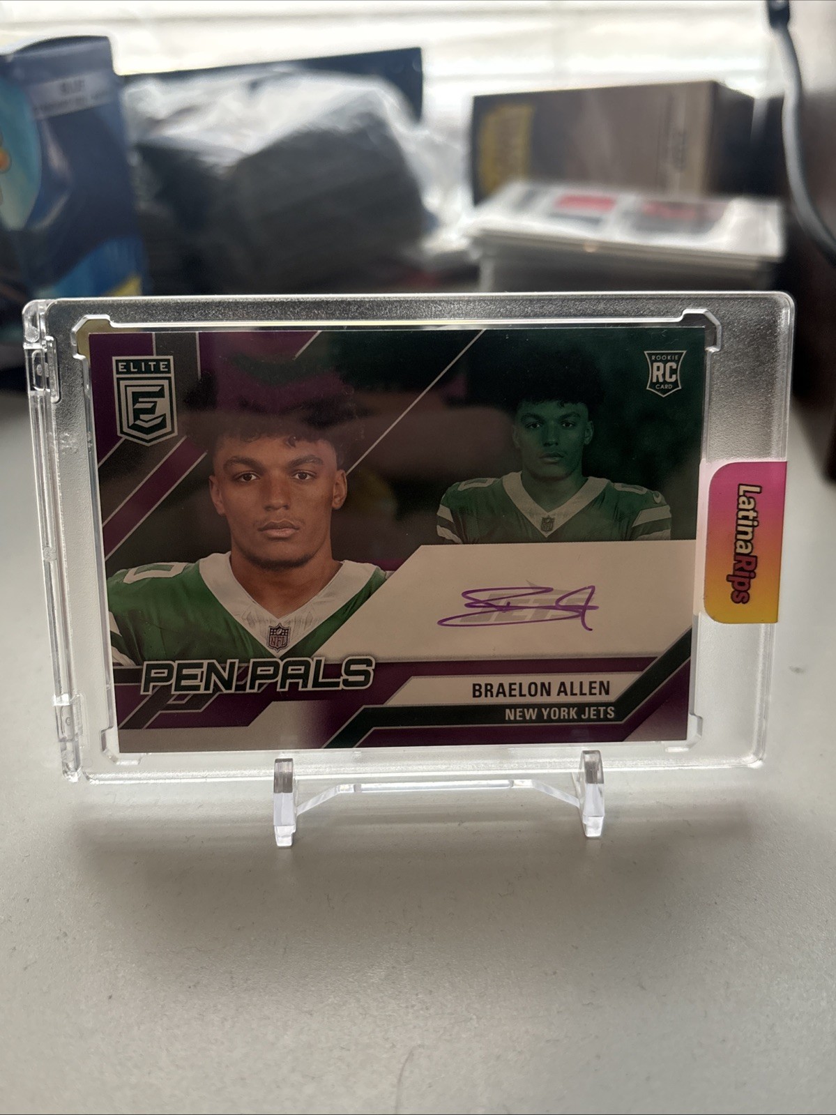 Braelon Allen 2024 Elite #PAL-BAL Pen Pals - Purple Ink Price Guide ...