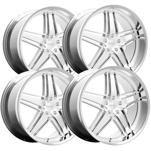 (Set of 4) Ravetti M6 22x9 5x4.5" +40mm Chrome Wheels Rims 22" Inch | eBay