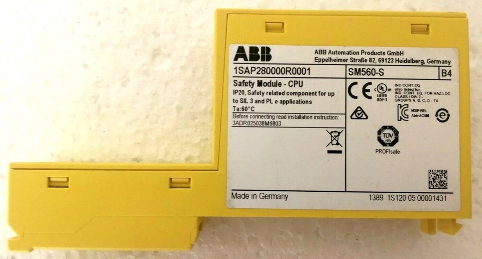 ABB SM560-S 1SAP280000R0001 AC500 Safety Module - CPU | eBay