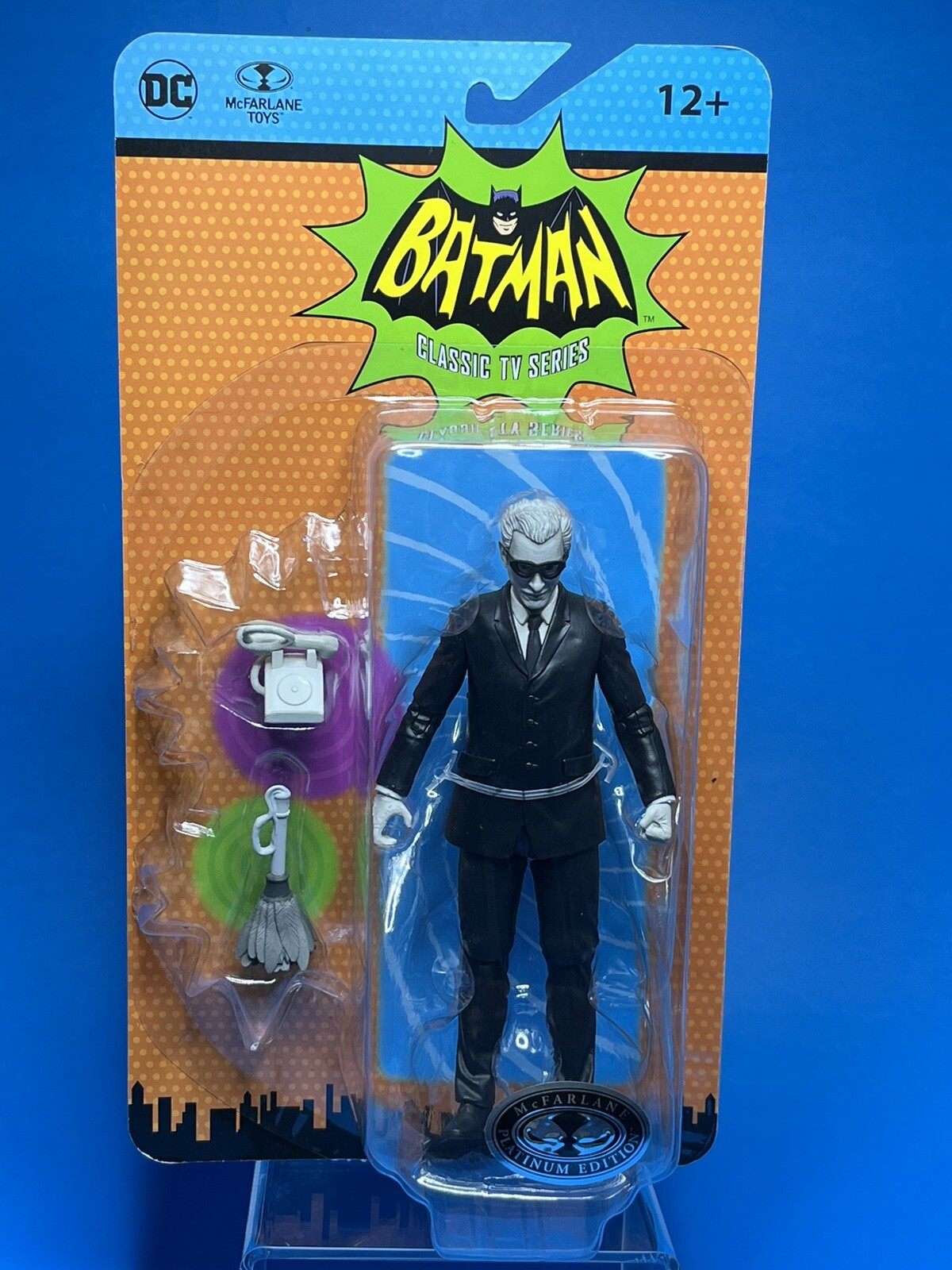 MCFARLANE DC BATMAN 66 ALFRED PENNYWORTH PLATINUM CHASE RETRO ACTION ...