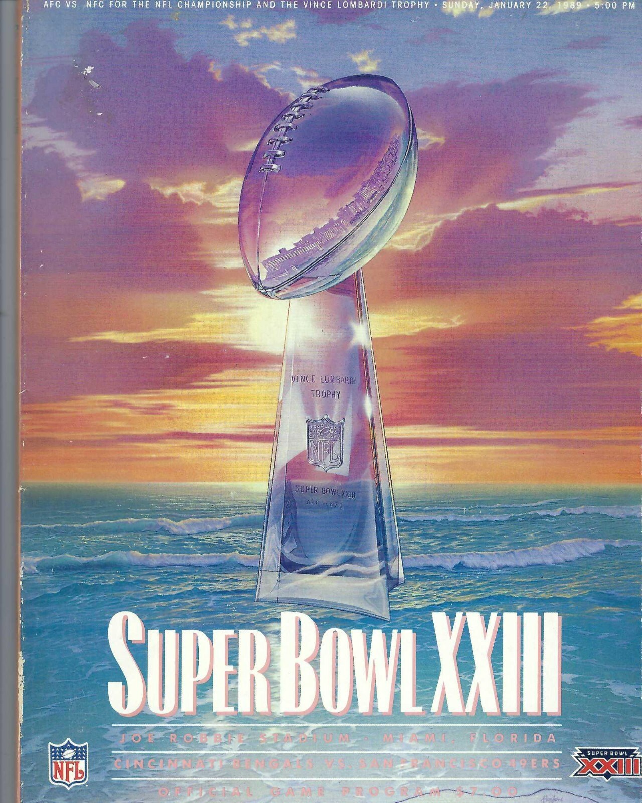 Super Bowl XXIII Official Game Program Bengals vs 49ers 1989 | eBay