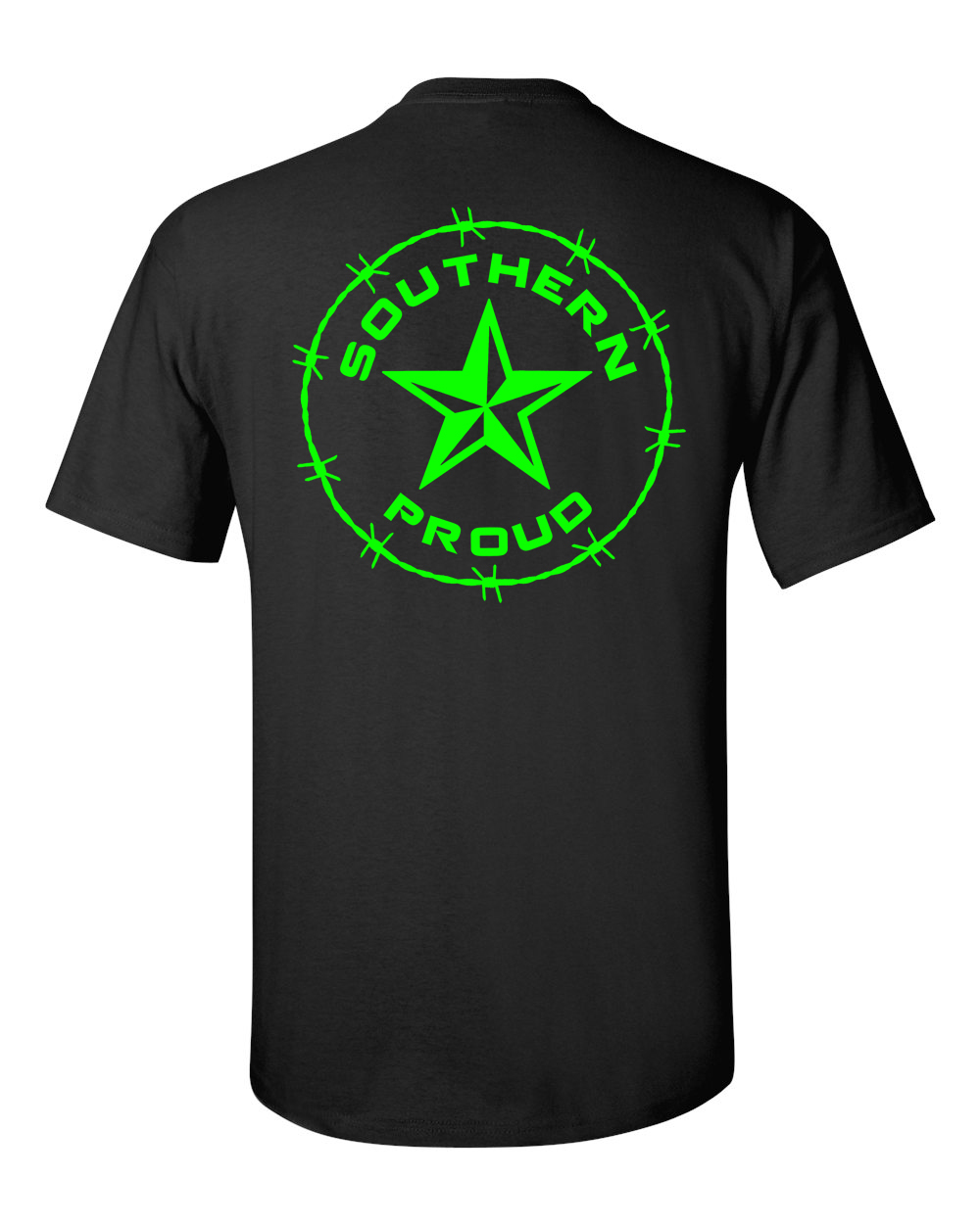 Southern Proud life t shirt hillbilly barbed wire barn star rebel south ...