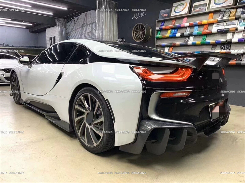 Real Carbon Fiber Front Bumper Lip Rear Diffuser Bodykit For BMW i8 ...