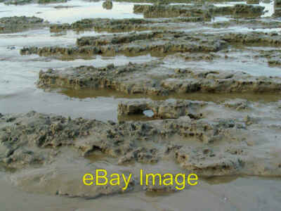 Photo 6x4 Boulder clay at East Hoyle Bank Hoylake In between the mud ...