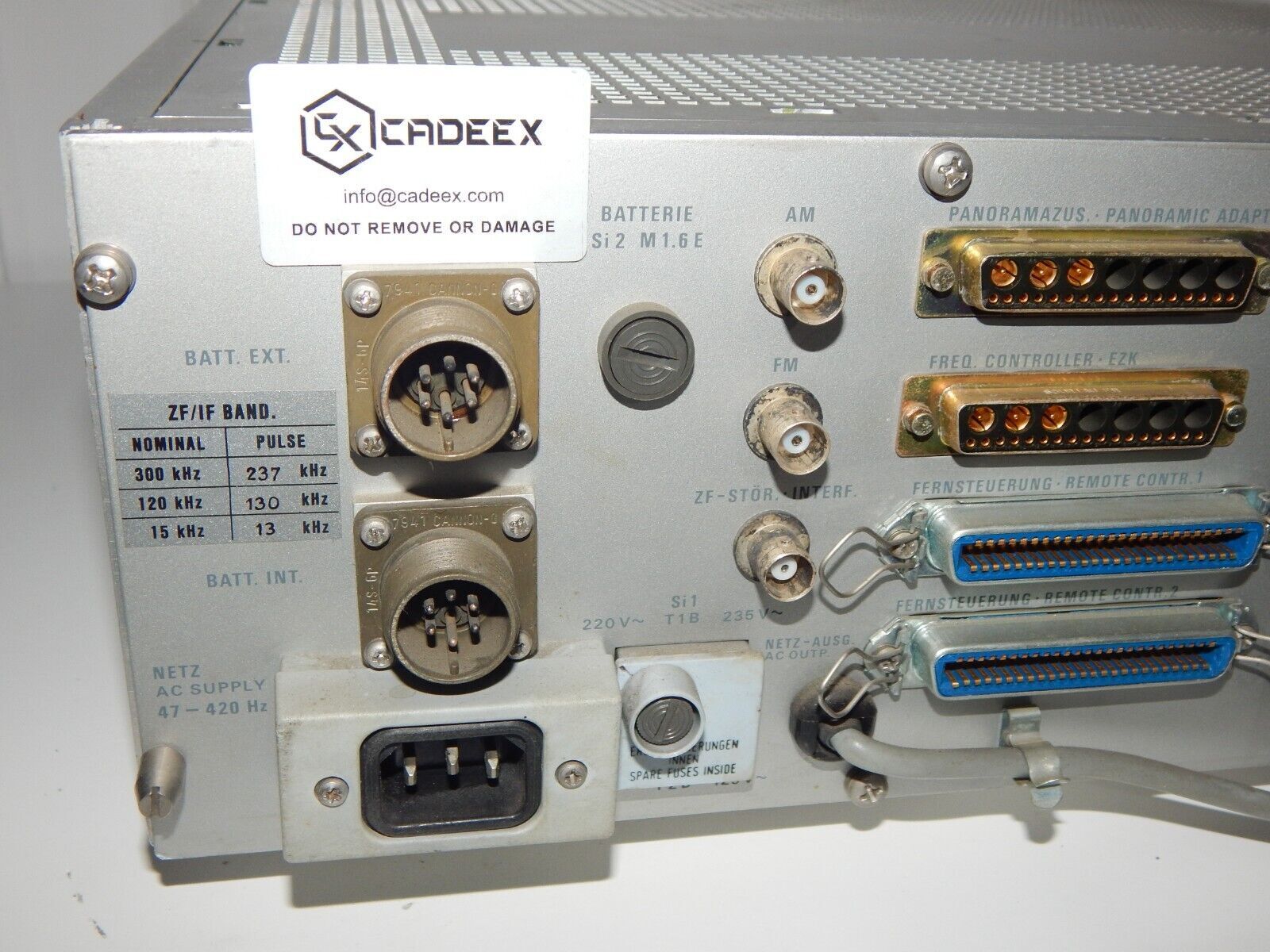 Rohde & Schwarz VHF-UHF test receiver ESU 2 rack mount | eBay