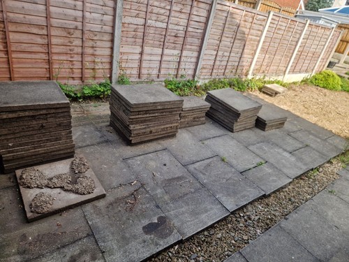 Free Reclaimed Used Concrete Paving Slabs (Concrete) Collection only ...