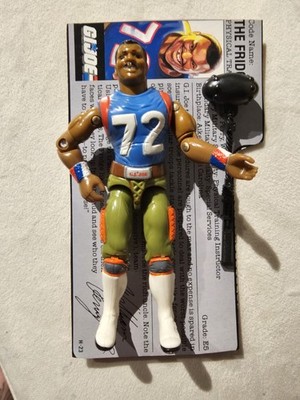 K25i0085 THE FRIDGE PERRY W/ FILE CARD 100% COMPLETE GI JOE FIGURE 1986 ...