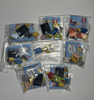 Lego SIMPSONS bulk lot 8x minifigure guys maggie bart homer marge 71005 ...
