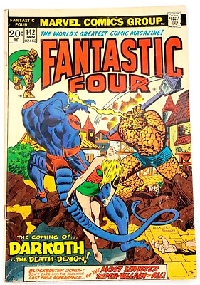 FANTASTIC FOUR #142 (1974) / VG+ / DARKOTH 1ST APPEARANCE BRONZE AGE ...