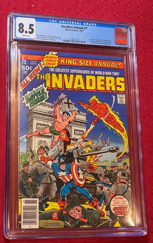 Invaders Annual #1 Marvel 50c Comics, 1977 CGC 8.5 | eBay