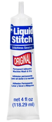 Dritz Liquid Stitch Permanent Fabric Adhesive 4oz Tube 653111 | eBay