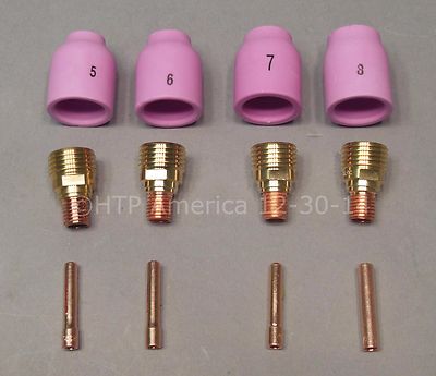 TIG welding gas lens kit for 9 and 20 torches with collets | eBay