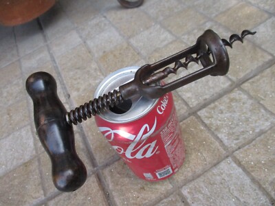 VINTAGE BEUTIFUL FRENCH STRONG CORKSCREW RARE CORK SCREW WITH FORCE ...